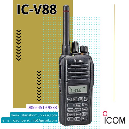 Handy Talky Icom IC-V88 | Istana Komunikasi