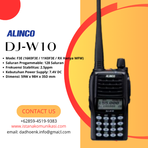 HT Alinco DJ-W10 | Istana Komunikasi