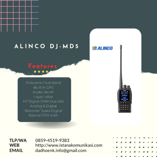 HT Alinco DJ-MD5 | Istana Komunikasi