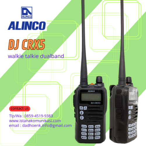 HT ALINCO DJ CRX5 | DualBand Radio | Istana Komunikasi