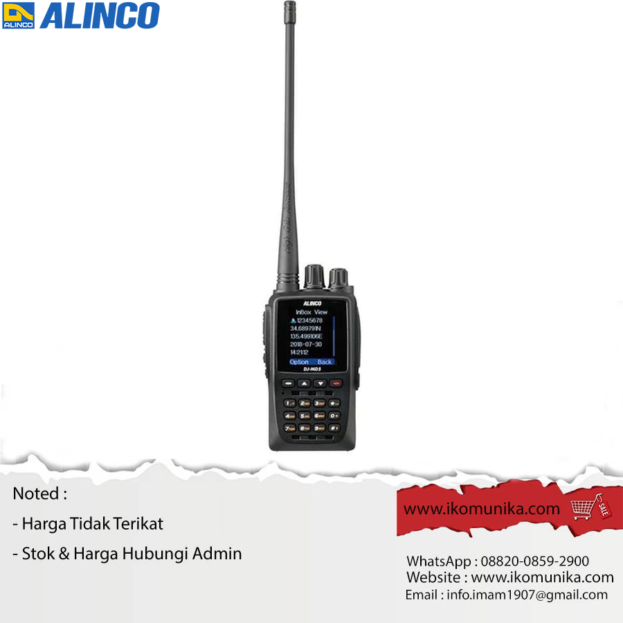 Handy Talky Alinco DJ-MD6 | Istana Komunikasi